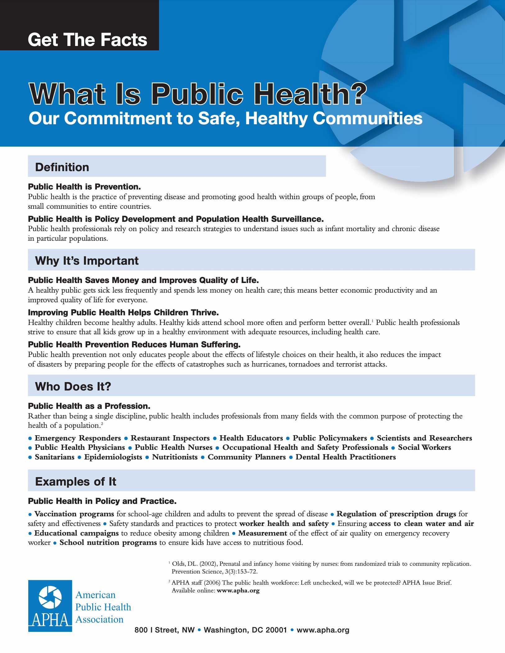 “What is Public Health?” from American Public Health Association - Clallam